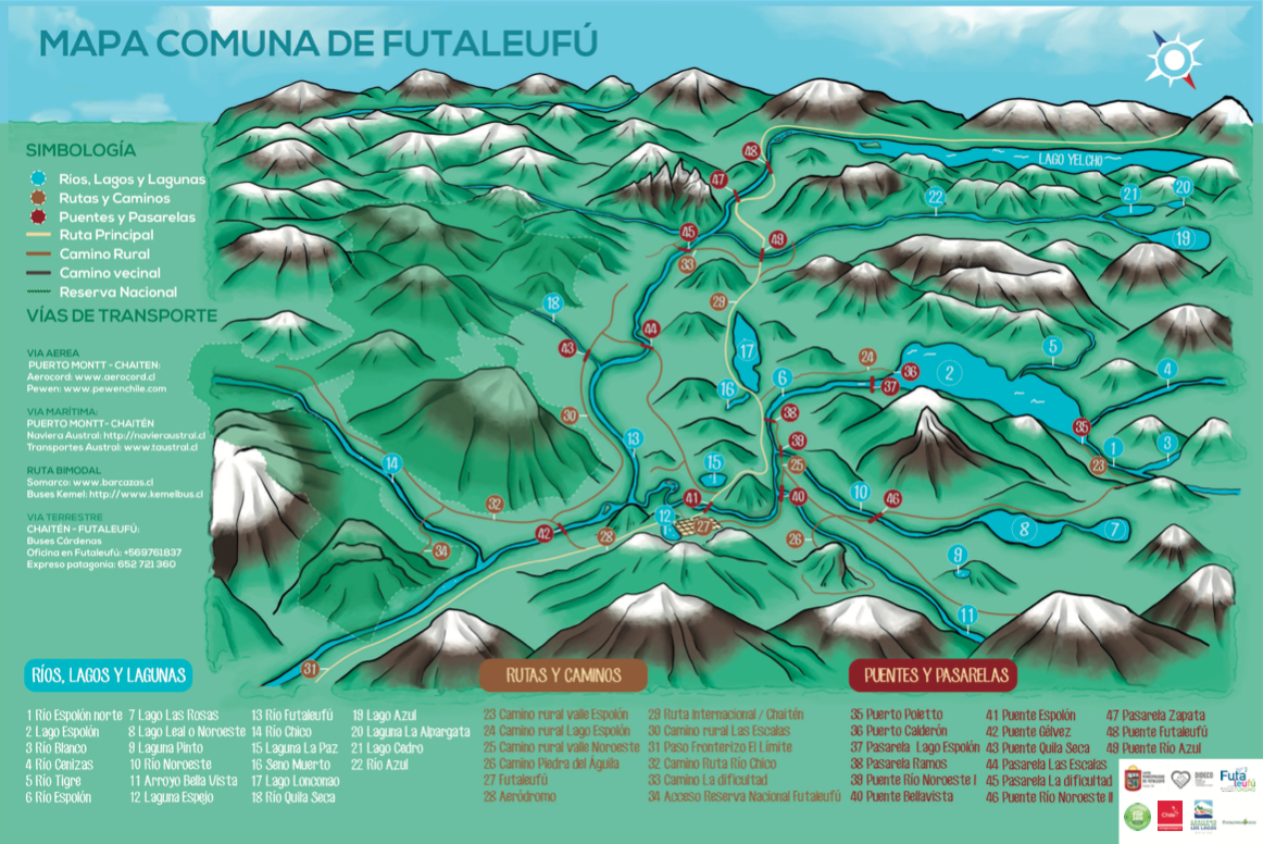Mapa Futaleufú - LosLagos.Travel