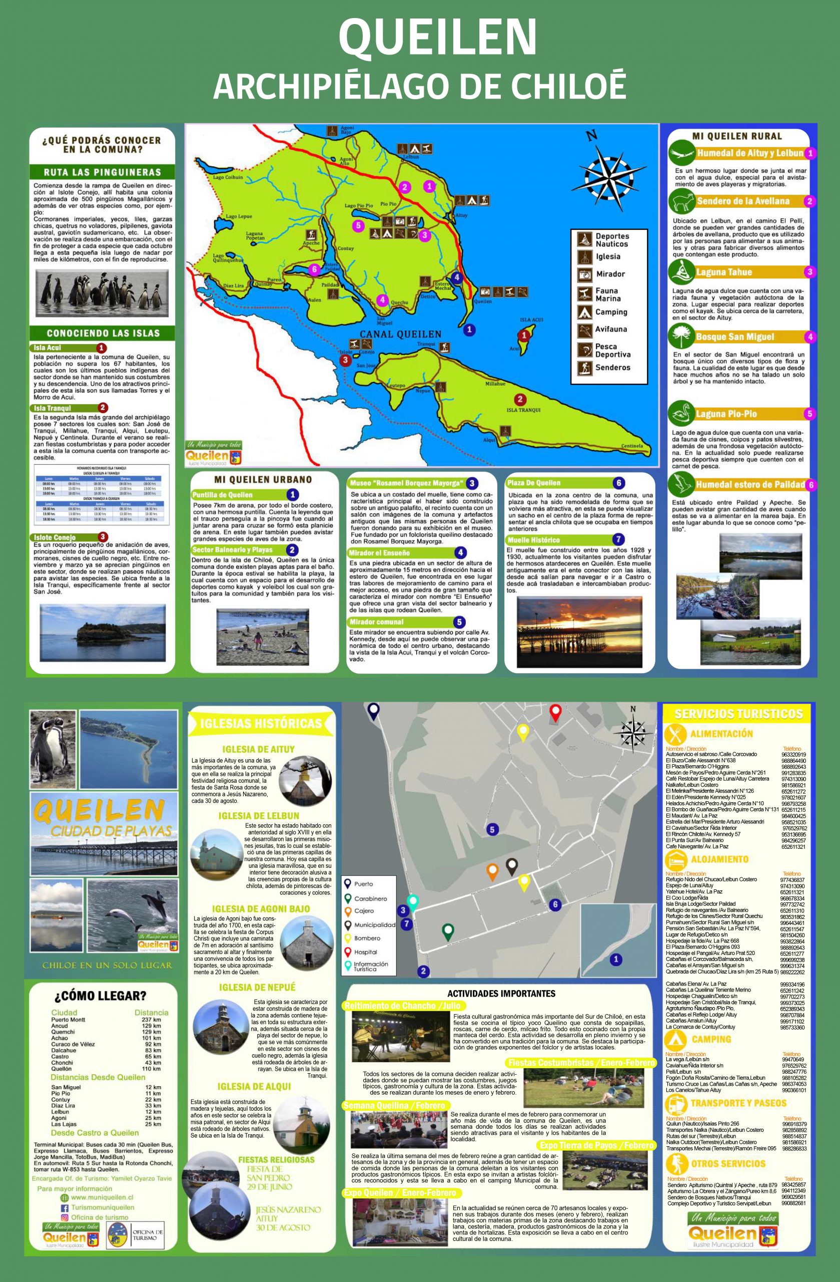 Mapa Queilen - LosLagos.Travel